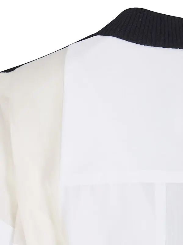 Sacai Short Sleeve Crewneck Dress - Black