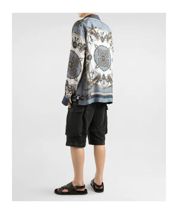 Dolce & Gabbana Dolce Gabbana Cargo Printed Twill Shirt