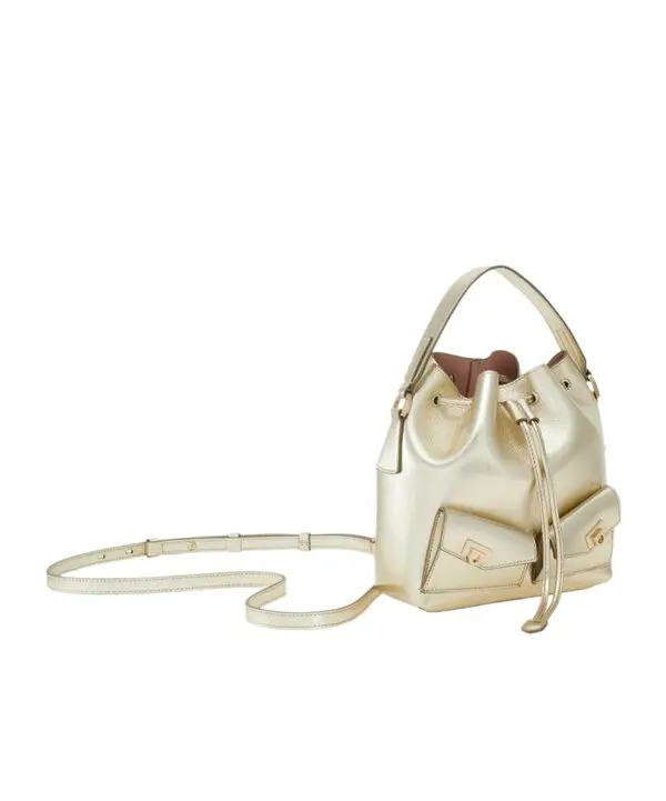 FERRAGAMO Multipocket Bucket Bag - Champagne