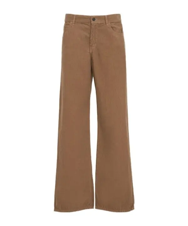 THE ROW Eglitta Cotton Corduroy Flared Pants - Brown
