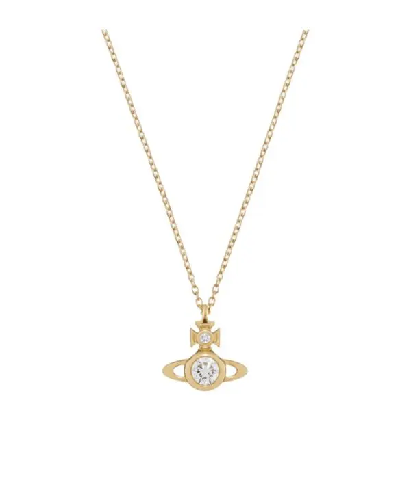 VIVIENNE WESTWOOD Battersea Pendant Necklace - Gold/white
