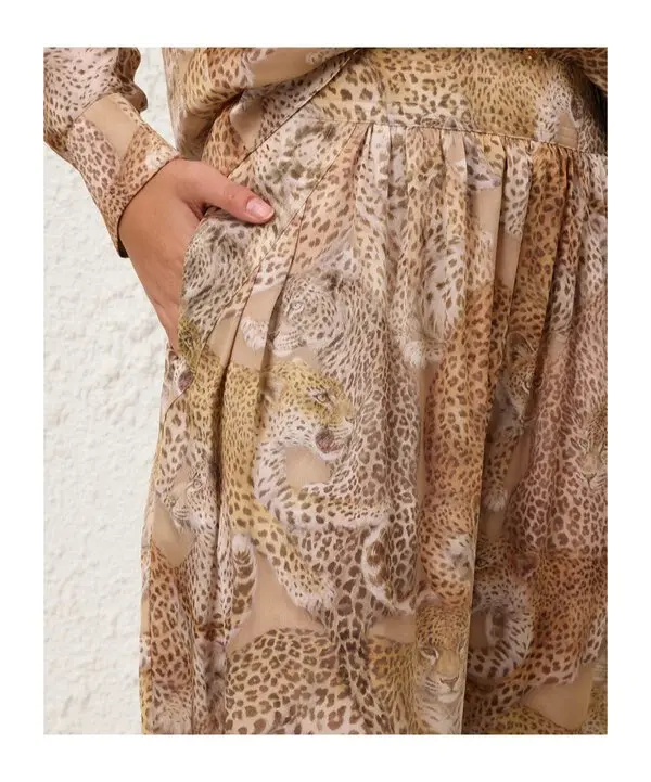 Zimmermann Rebellion Harem Pants - Latte Leopard