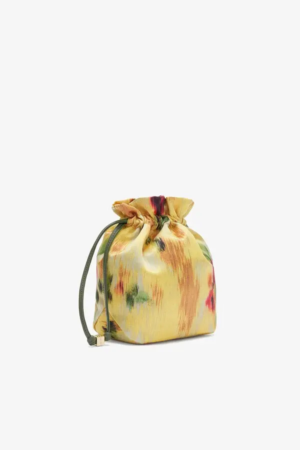 GANNI Printed Drawstring Wallet