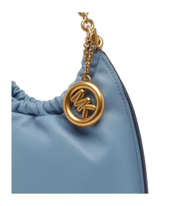 Michael Kors Cinch Chain Shoulder Bag - Blue