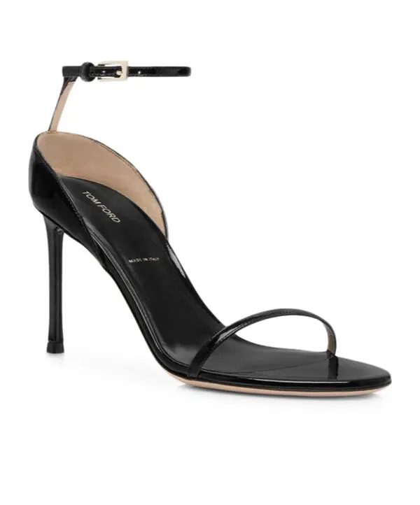TOM FORD Patent Leather Ankle Strap Sandals
