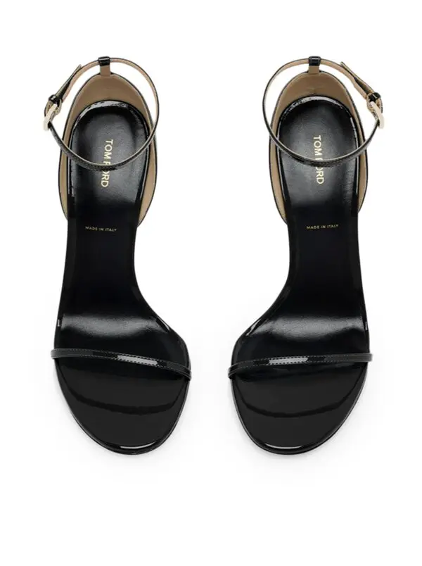 TOM FORD Patent Leather Ankle Strap Sandals