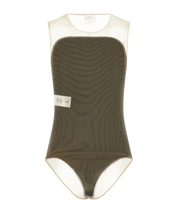 COURREGES Courrèges Illusion Sunshiel Tulle Bodysuit
