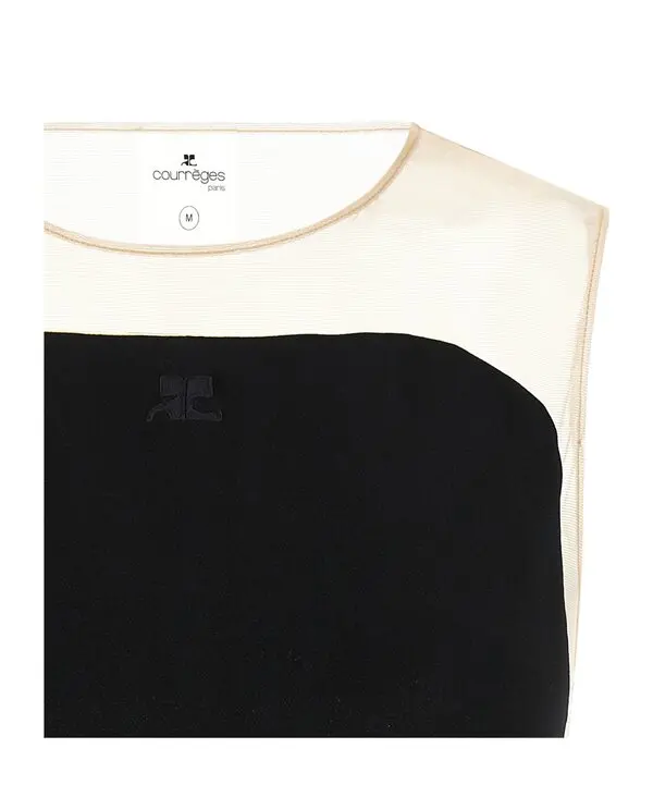 COURREGES Courrèges Illusion Sunshiel Tulle Bodysuit