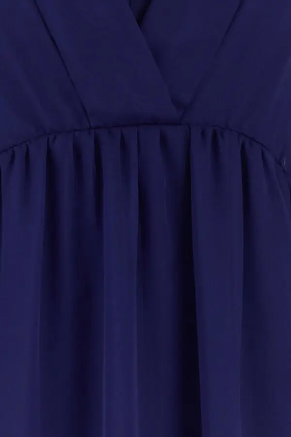 Alberta Ferretti Sheer Overlay Midi Dress