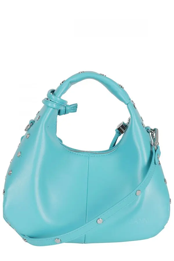 GANNI Studded Mini Hobo Bag