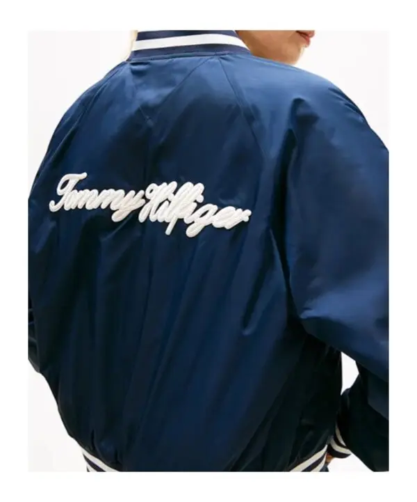 Tommy Hilfiger Varsity Bomber Jacket - Blue