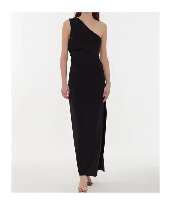 P.a.r.o.s.h One-shoulder Maxi Dress - Black