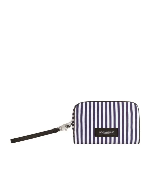 Dolce & Gabbana Striped Poplin Tote Bag - Black