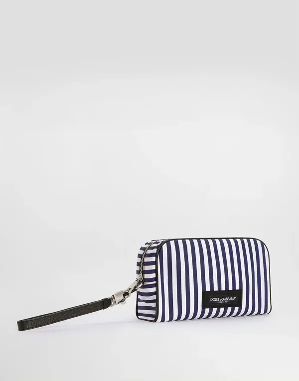 Dolce & Gabbana Striped Poplin Tote Bag - Black