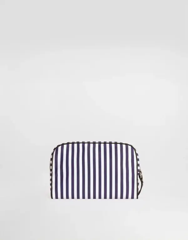 Dolce & Gabbana Striped Poplin Tote Bag - Black