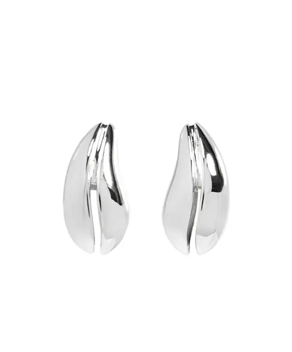 Tory Burch Mini Wave Earrings - White