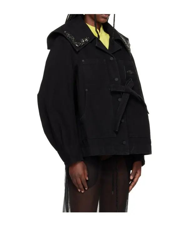 Simone Rocha Bow-tie Denim Jacket