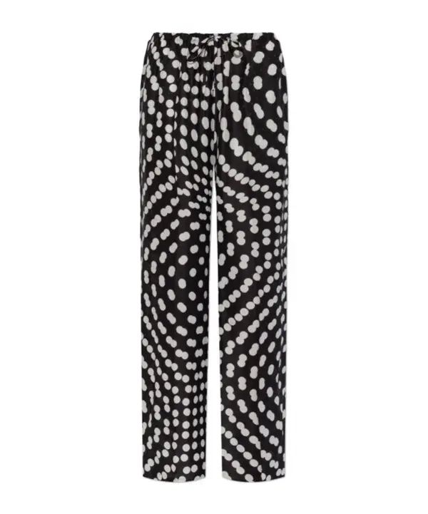 Dries Van Noten Printed Drawstring Trousers