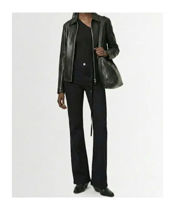ANN DEMEULEMEESTER Straight Cotton Pants With Non-removable Watch Strap