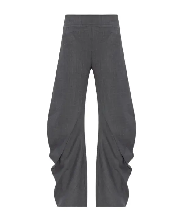 GANNI Draped Wide-leg Trousers