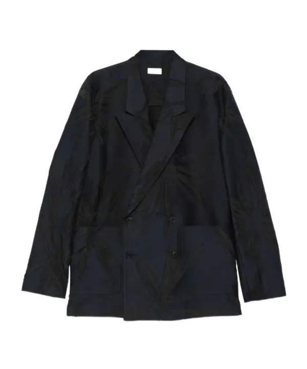 Dries Van Noten Double-breasted Suit Jacket - Navy