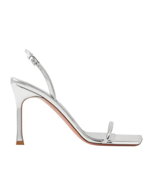 Amina Muaddi Maya High-heeled Sandals - Silver