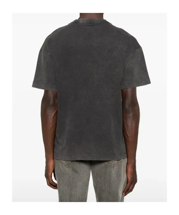 Palm Angels Logo-print Faded-effect T-shirt