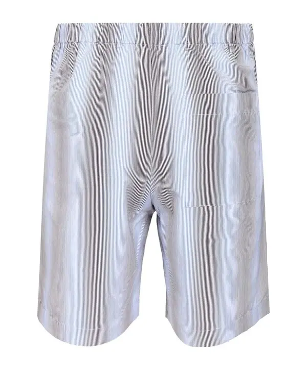 Dries Van Noten Striped Drawstring Shorts - Light Blue
