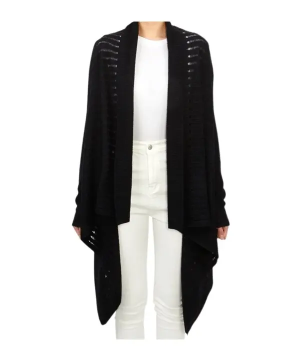 ALLSAINTS Harley Waterfall Cardigan - Black