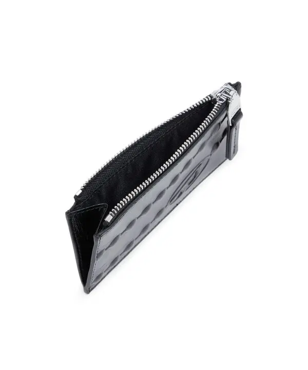 DIESEL® Embossed Zip Card Case