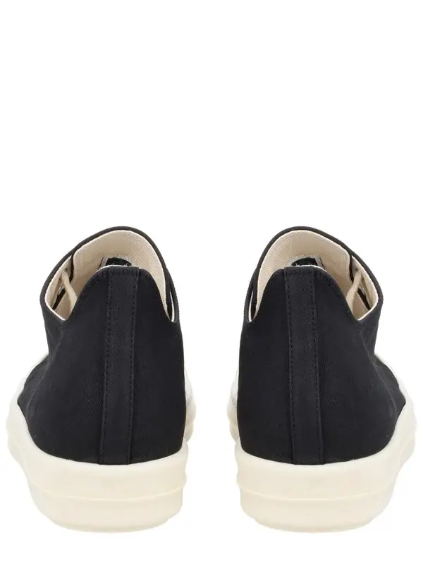 Rick Owens Canvas Lace-up Low-top Sneakers