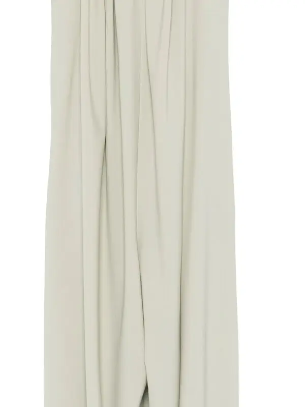 ALYSI Spaghetti Strap Gathered Jumpsuit - White