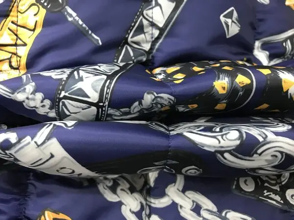 Moschino Printed Zipper Cotton Jacket - Blue