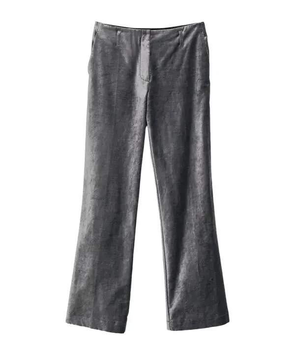 FORTE_FORTE Velvet Trousers With Belt Loops