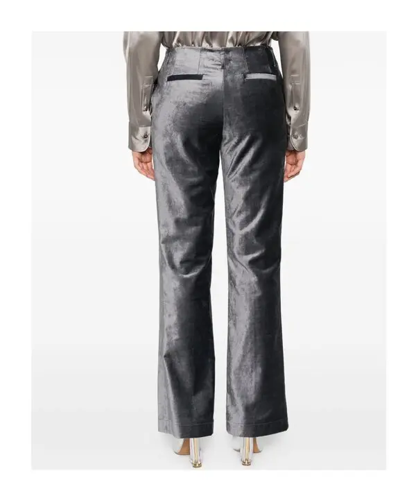 FORTE_FORTE Velvet Trousers With Belt Loops