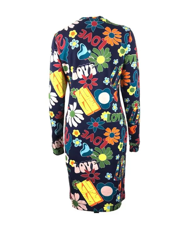Moschino Printed Logo Dress - Black