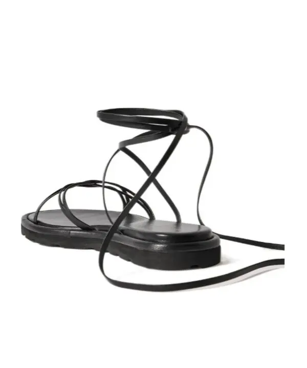 GIANVITO ROSSI Knot-decorated Leather Sandals