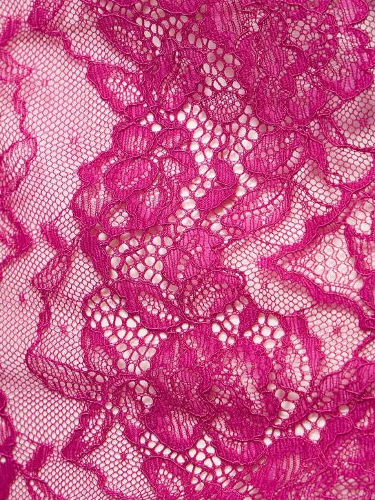 FLEUR DU MAL Lace Garter Bodysuit