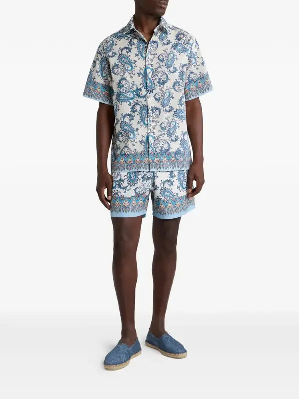 Etro Floral Paisley Printed Oversized Shirt