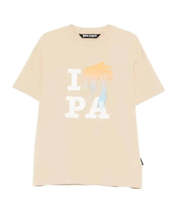 Palm Angels Palm-tree-print T-shirt