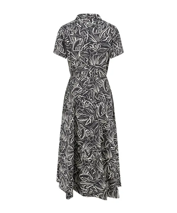 Aspesi Printed Short Sleeve Shirt Dress