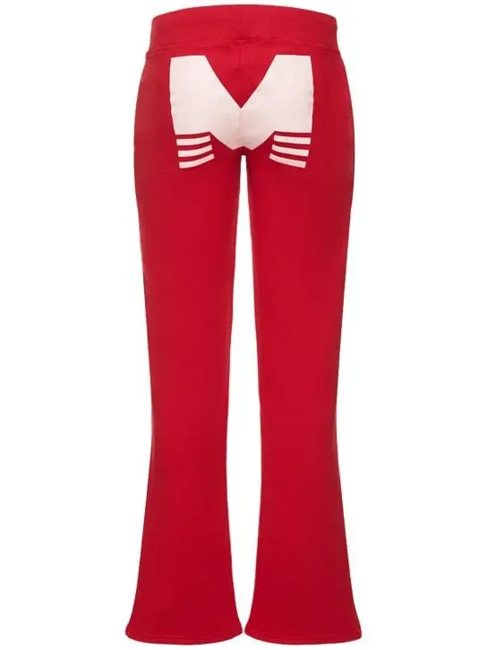 MOWALOLA Logo Print Cotton Jersey Sweatpants