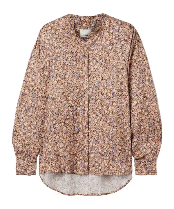 Isabel Marant Étoile Harlow Printed Silk Blend Blouse