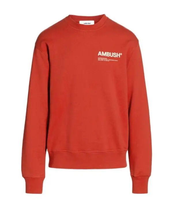 AMBUSH Logo Print Relaxed Crewneck Sweatshirt