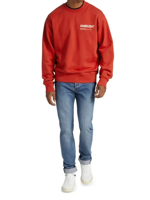 AMBUSH Logo Print Relaxed Crewneck Sweatshirt