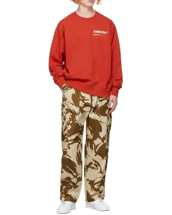AMBUSH Logo Print Relaxed Crewneck Sweatshirt