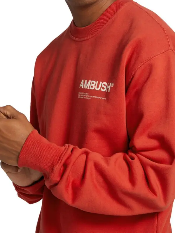 AMBUSH Logo Print Relaxed Crewneck Sweatshirt