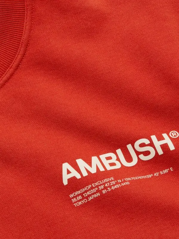 AMBUSH Logo Print Relaxed Crewneck Sweatshirt
