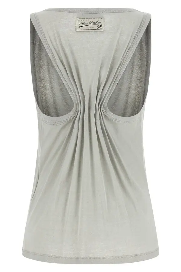 Victoria Beckham Split Tank Top With Teardrop Cut-out