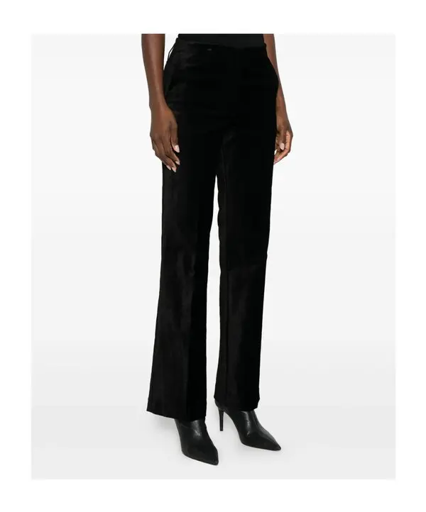 FORTE_FORTE Tailored Belted Trousers - Black